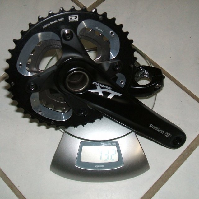 Gewicht Shimano Kurbelgarnitur XT FC-M785 175mm, 28/40Z